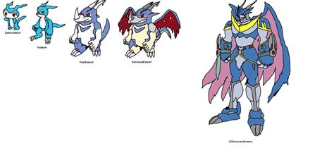 Veemon Evolution Line By Swift56 On Deviantart