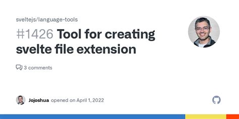 Tool For Creating Svelte File Extension · Issue 1426 · Sveltejs