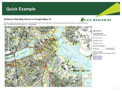 Ppt Using Arcgis Server Web Map Services In Web Map Mash Ups