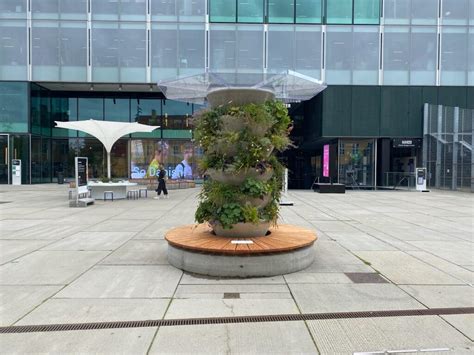 Urban Tree Pavillon Og Vandreservoir På Bryghuspladsen Ved Blox