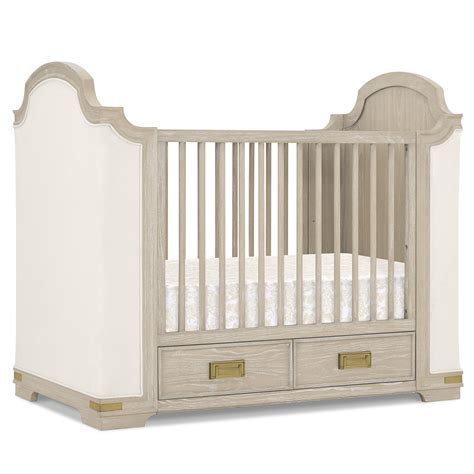 Bellini Paris 4 In 1 Convertible Crib With Underdrawer Whitewash Ash