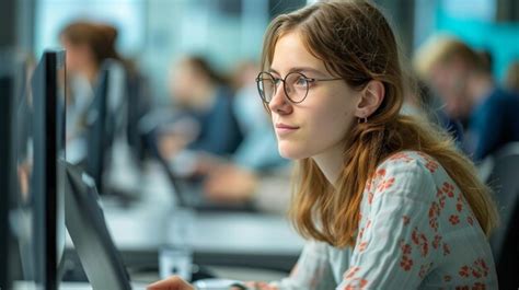 Woman Computer Engineer Testing Mobile App Usability With Eyetracking