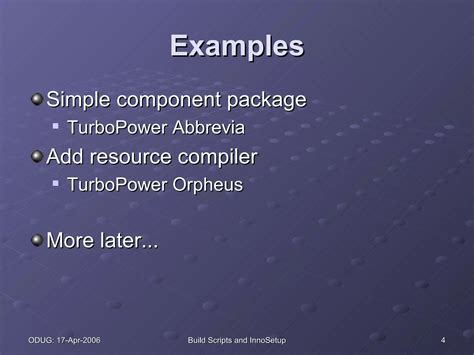 Build Scripts And Inno Setup Ppt