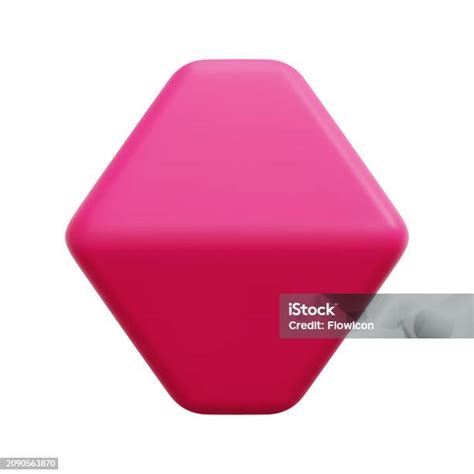 3d 벡터 팽창 모델 아이콘입니다 흰색 배경에 고립되어 있습니다 3d 형상 부피 및 형태 설계 개념 카툰 미니멀 스타일 3d 부풀리기 모양 아이콘 벡터 렌더링 그림 3차원