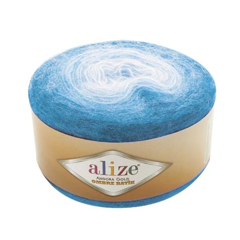 Пряжа Ангора Голд Омбре Батик (Angora Gold Ombre Batik) цвет 7245 ...