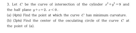 solved let c ﻿be the curve of intersection of the cylinder