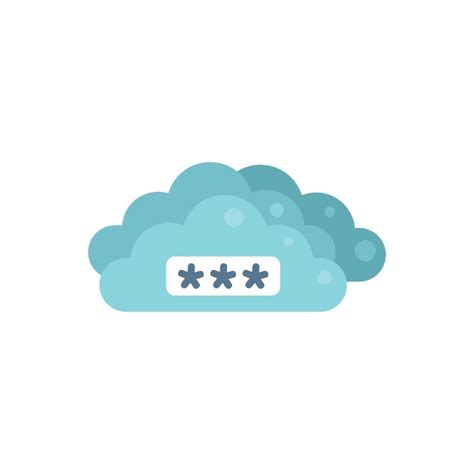 Data Cloud Password Recovery Icon Flat Vector Page Log 17330318 Vector Art At Vecteezy