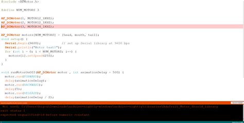 DC Motor Sketch Error Simple I Thought Programming Arduino Forum