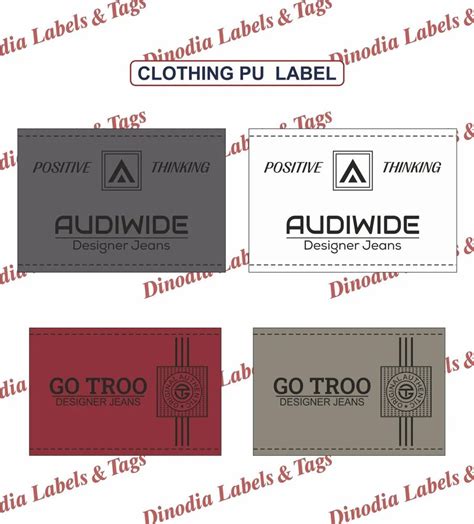 Brown Clothing Pu Labels For Garments At Rs 3 25 Piece In Bengaluru