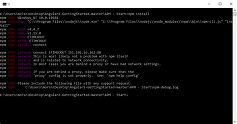 Javascript Annoying Issue With Nodejs While Running Npm Install