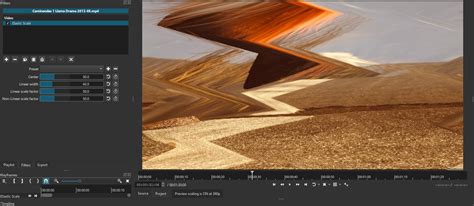 the elastic scale filter preview scaling distortion bug bug shotcut