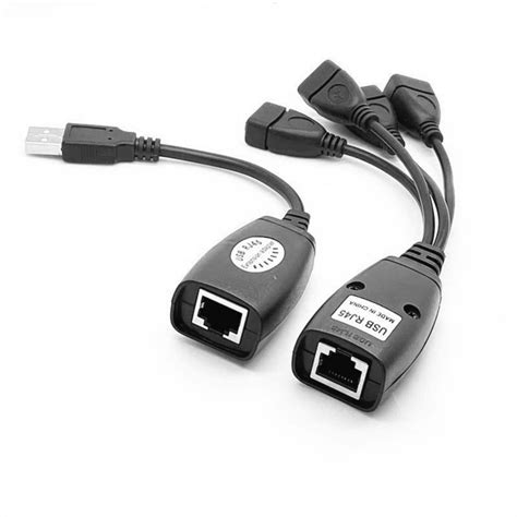 Durability 4Port USB Over Cat6 Cable 50Meter USB Extension Over Twisted Pair Cable For Stable