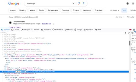 Javascript UserScript To Modify Google Search To Auto Enable Tools Button And Still See The