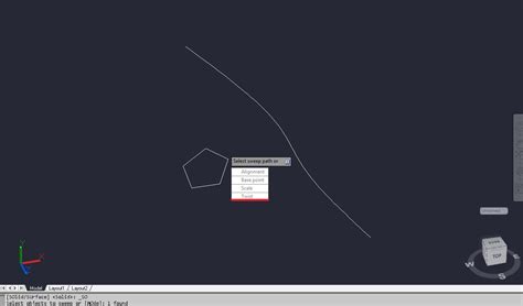 Sweep Feature In Autocad Grabcad Tutorials