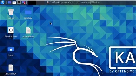 kali linux create user account simple and full command list useradd