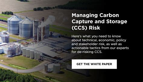 Understanding And Mitigating Carbon Capture And Storage Ccs Risk