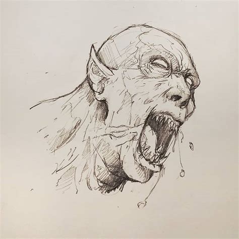 Monster Face Sketch