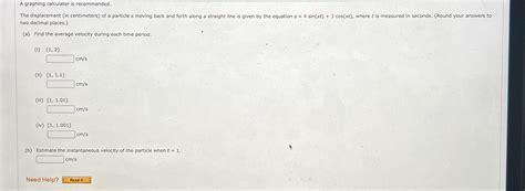 Solved A Graphing Calculator Is Recommended Two Decimal