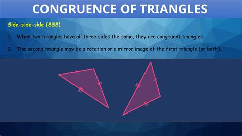 Class 7 Congruence Of Triangles Mathematics Pptx