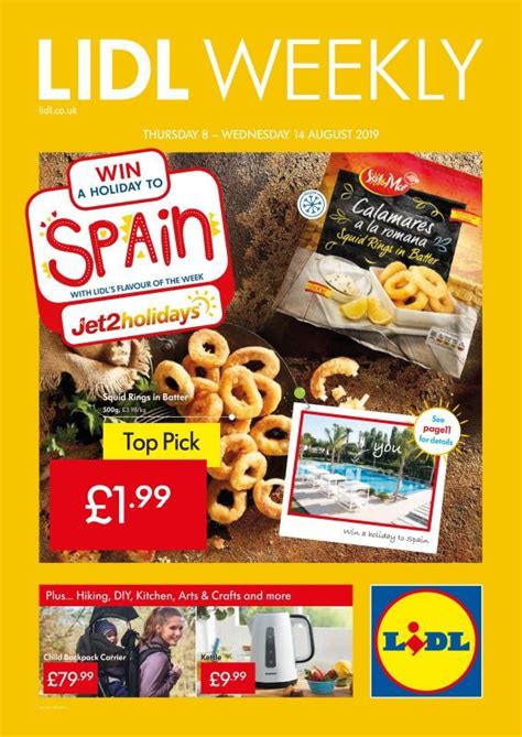 LIDL Weekly Offers Leaflet Thursday August Wednesday August Win A Holiday To
