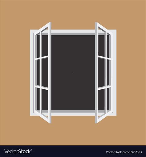 Open Window Frame Icon Royalty Free Vector Image