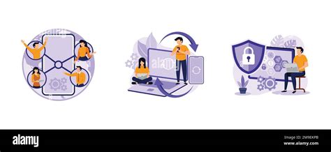 Networking App Software Mobile Collaboration Cross Device Syncing