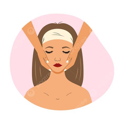 Face Massage Girl Woman Spa Facial Girl Salon Png And Vector With