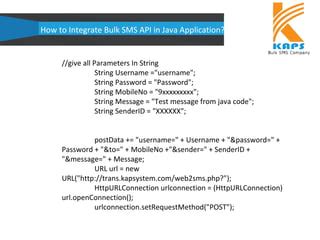Bulk Sms Gateway Integration In Java PPT Email Internet