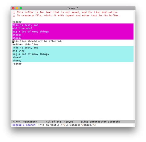 Regular Expressions Emacs Regex With Multiple Match For Text In