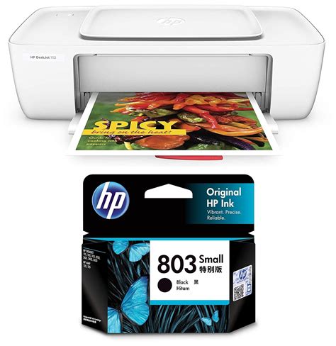 HP DeskJet 1112 Single Function Inkjet Colour Printer 803 Black Ink Cartridge Amazon In