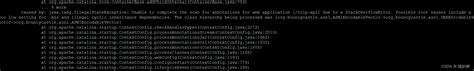Tomcat启动报错unable To Complete The Scan For Annotations For Web