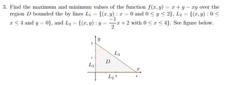 Solved Find The Maximum And Minimum Values Of The Function Chegg