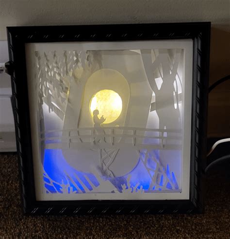 My First Papercut Shadow Box Im Hoping To Sell It At Some Point R Portal