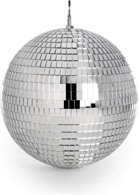 Mirror Disco Ball 20cm 200mm Silver Glitter Ball Hanging Disco Light