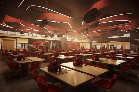 Virtual Reality Classroom Setup Design Virtual Reality Mockup Ai Image Premium Ai Generated Image