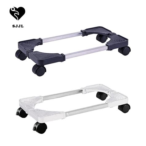 Đế Cpu Giá đỡ Tháp Máy Tính Có Thể điều Chỉnh Di động Giá đỡ Khung Máy Tính Bằng Nhựa Có Bánh