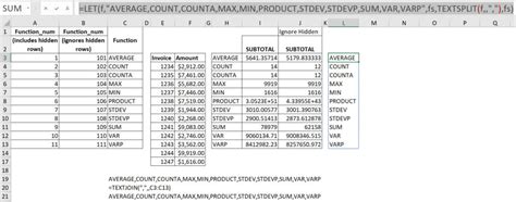 Subtotal And Dynamic Arrays In Excel Part 2 A4 Accounting