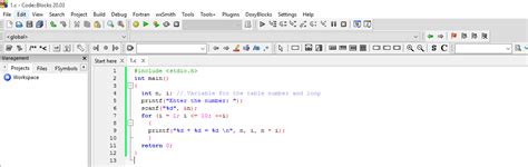 Write A Program Of Table In C Language Program Of Table In C C