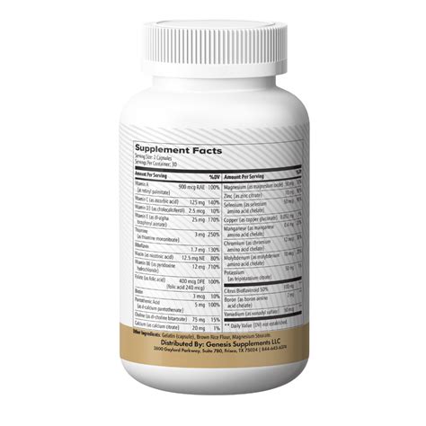 Buy Complete Multivitamin W Minerals At Genesis Supplements