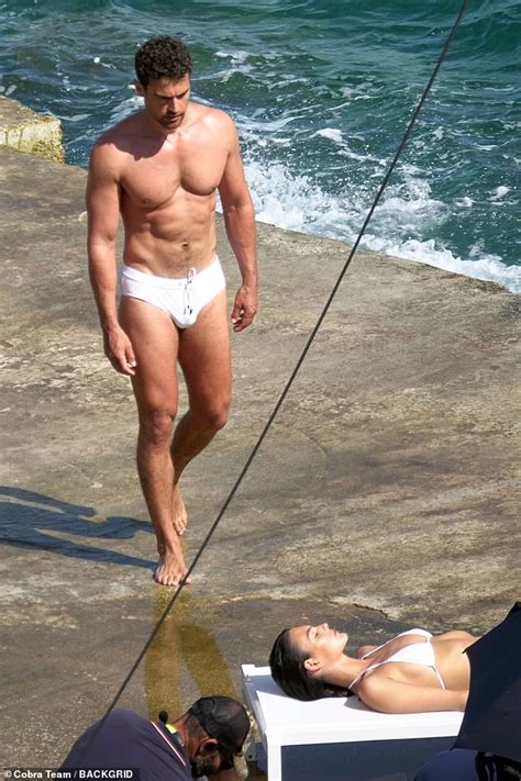Shirtless Theo James Shows Off His Hunky Physique In A Pair Of Tiny