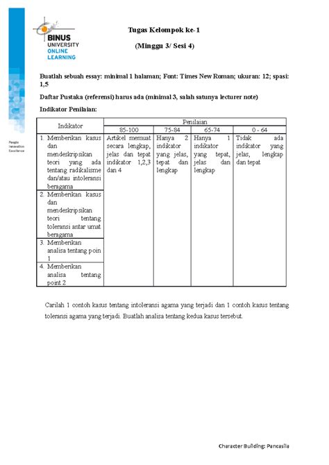 20220812141026 Tk1 W3 S4 R3 Tugas Kelompok Ke Minggu 3 Sesi 4 Buatlah Sebuah Essay