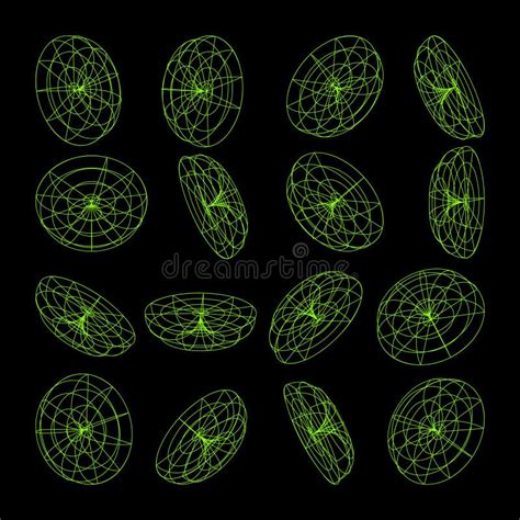 Wireframe Lined Shapes Perspective Mesh 3d Grid Low Poly Geometric