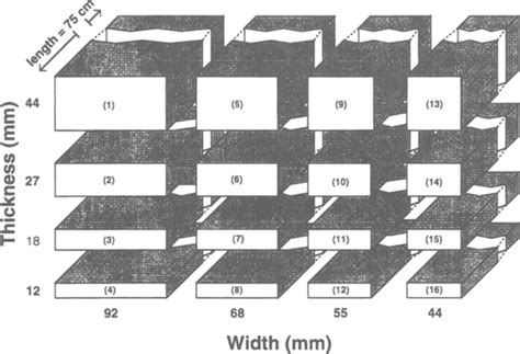 The Width And Height Dimensions Of The Wooden Bars Used In Download Scientific Diagram