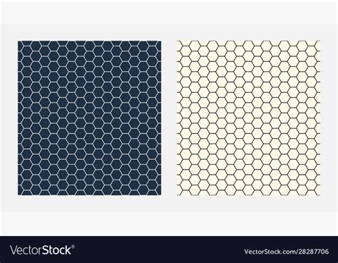 Abstract Geometry Hexagon Seamless Pattern Vector Image