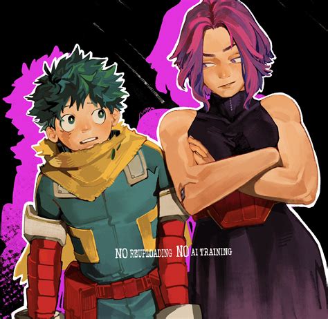 Midoriya Izuku And Lady Nagant Boku No Hero Academia Drawn By Napp