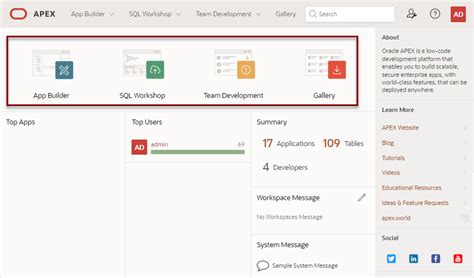 Oracle Apex Workspace A Collaborative Development Environment Digi Hindustan