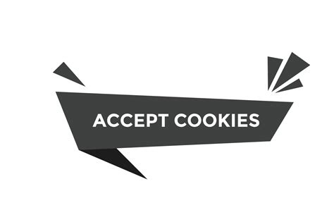 Accept Cookies Button Web Banner Templates Vector Illustration Vector Art At Vecteezy