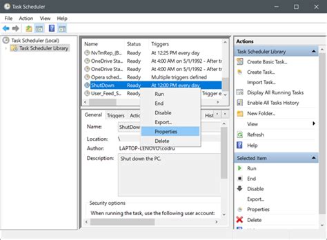 how to rename a windows task created with task scheduler