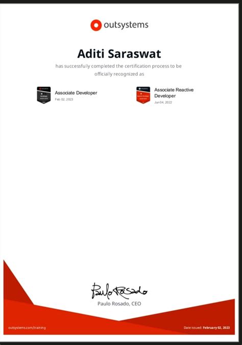 Aditi Saraswat On Linkedin Outsystems Outsystemspartner Xebia