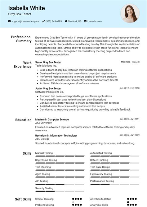 24 Software Tester Resume Examples And Templates For 2025 Resumedesignai